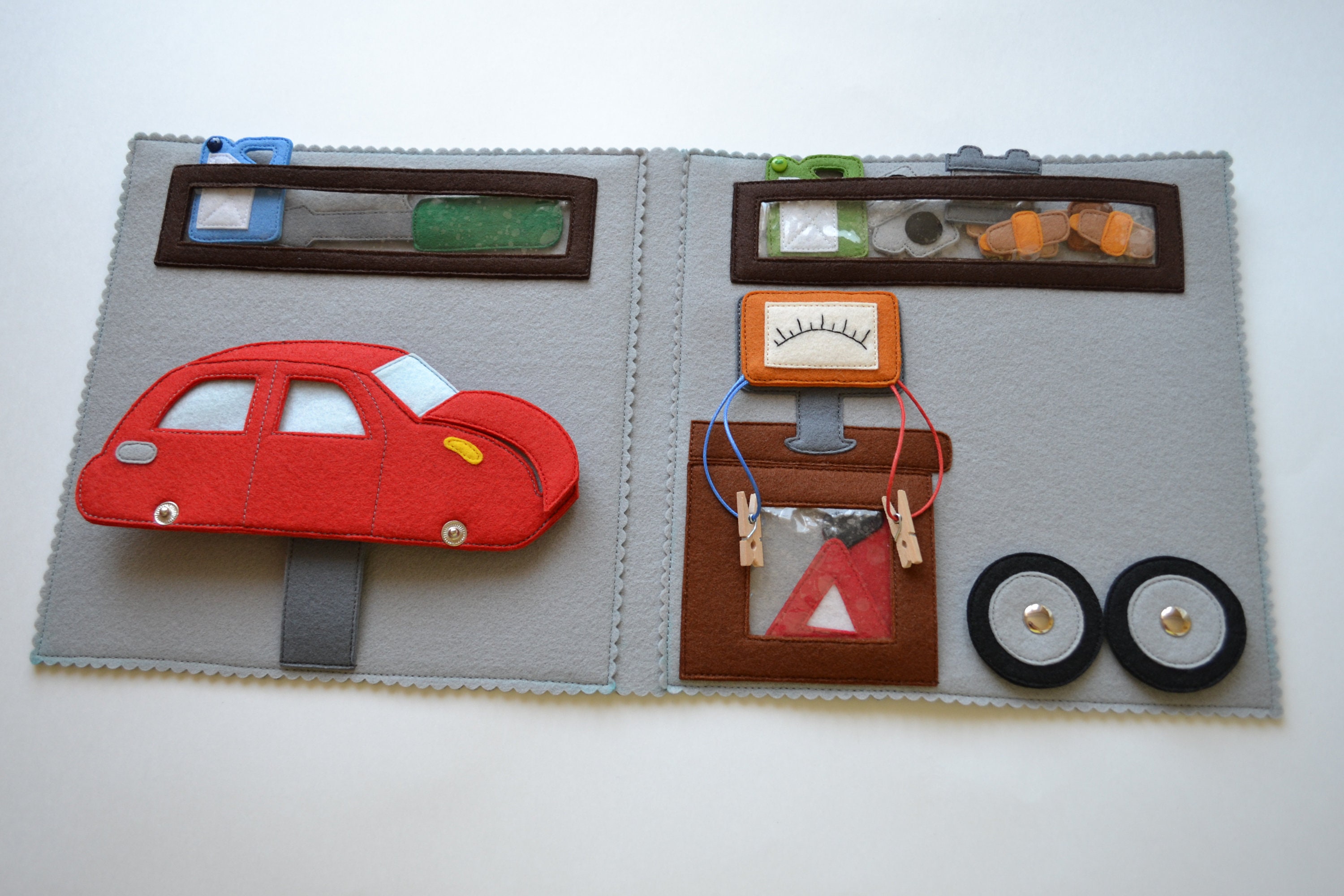 Quiet book cars Quiet Book Page for Boys Quiet book page | Etsy