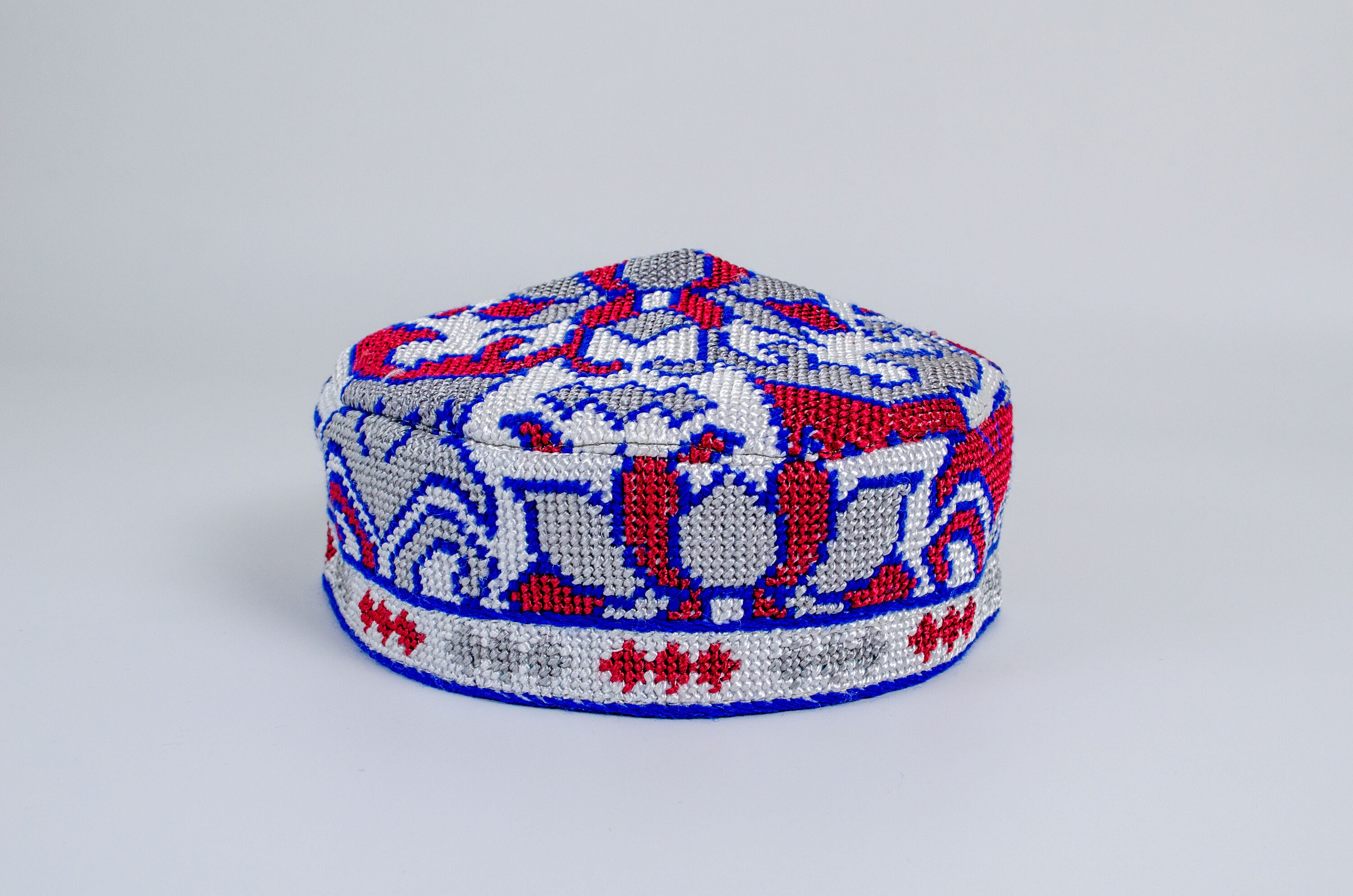 Small Uzbek Hat Cap Kufi Handmade Embroidery Uzbekistan Doppi Central ...