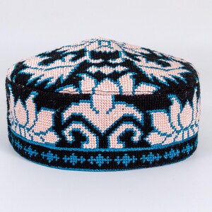 24" Uzbek Kufi Cap Authentic Uzbek Doppi Traditional Hand-embroidered ...