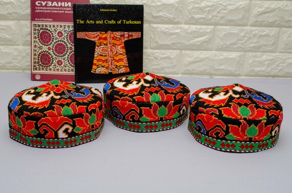 Traditional Uzbekistan kufi hat Doppi for choose Muslims | Etsy