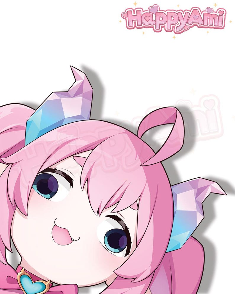 Vtuber Corner Peeker Stickers - Etsy