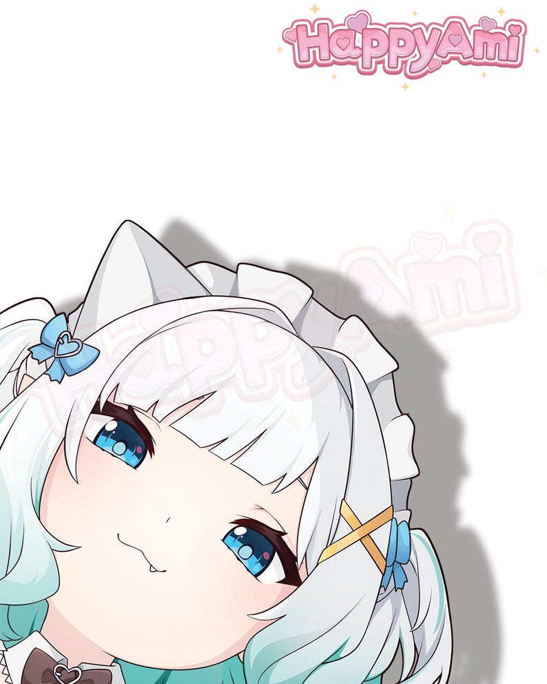 Vtuber Corner Peeker Stickers - Etsy