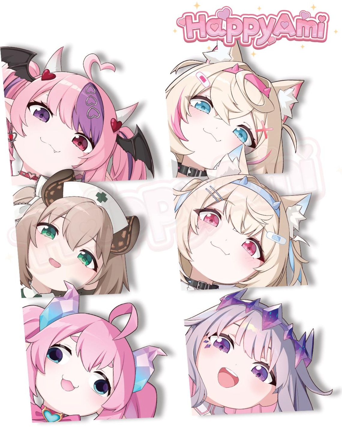 Vtuber Corner Peeker Stickers - Etsy