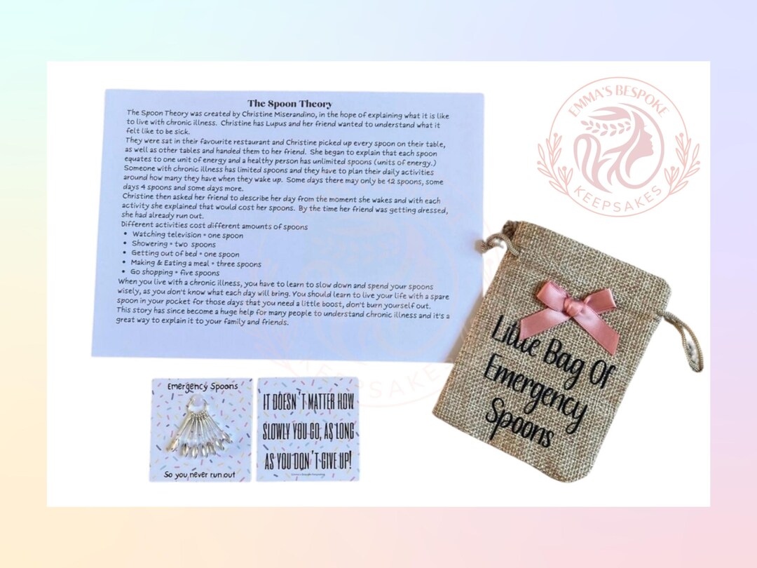 Little Bag of Emergency Spoons | Chronic Illness | Spoonie Gift ...