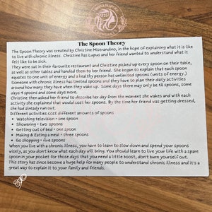 Little Bag of Emergency Spoons Chronic Illness Spoonie Gift Invisible ...