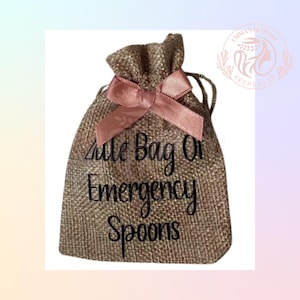 Little Bag of Emergency Spoons | Chronic Illness | Spoonie Gift ...