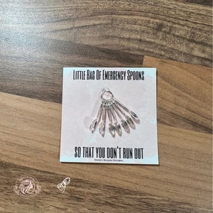 Little Bag of Emergency Spoons Chronic Illness Spoonie Gift Invisible ...