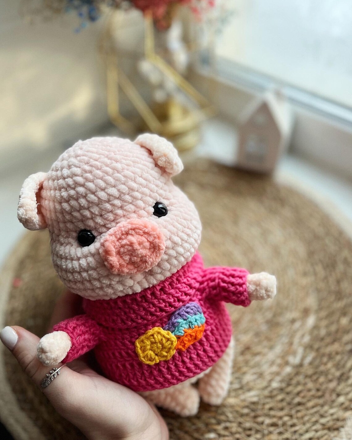 Crochet Pig. Big Pig. Waddles Pig. Cartoon Pig. Mabel Pig - Etsy