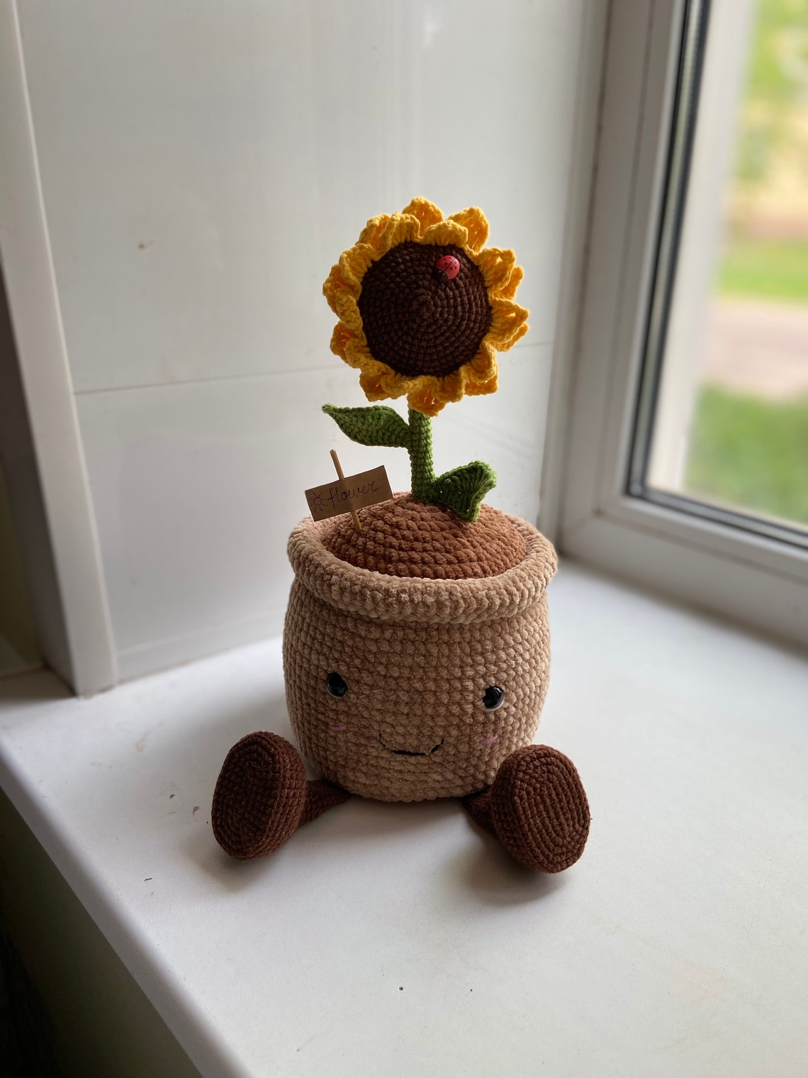Flower in a Pot. Crochet Flower. Handmade Toy Flower. Plush - Etsy