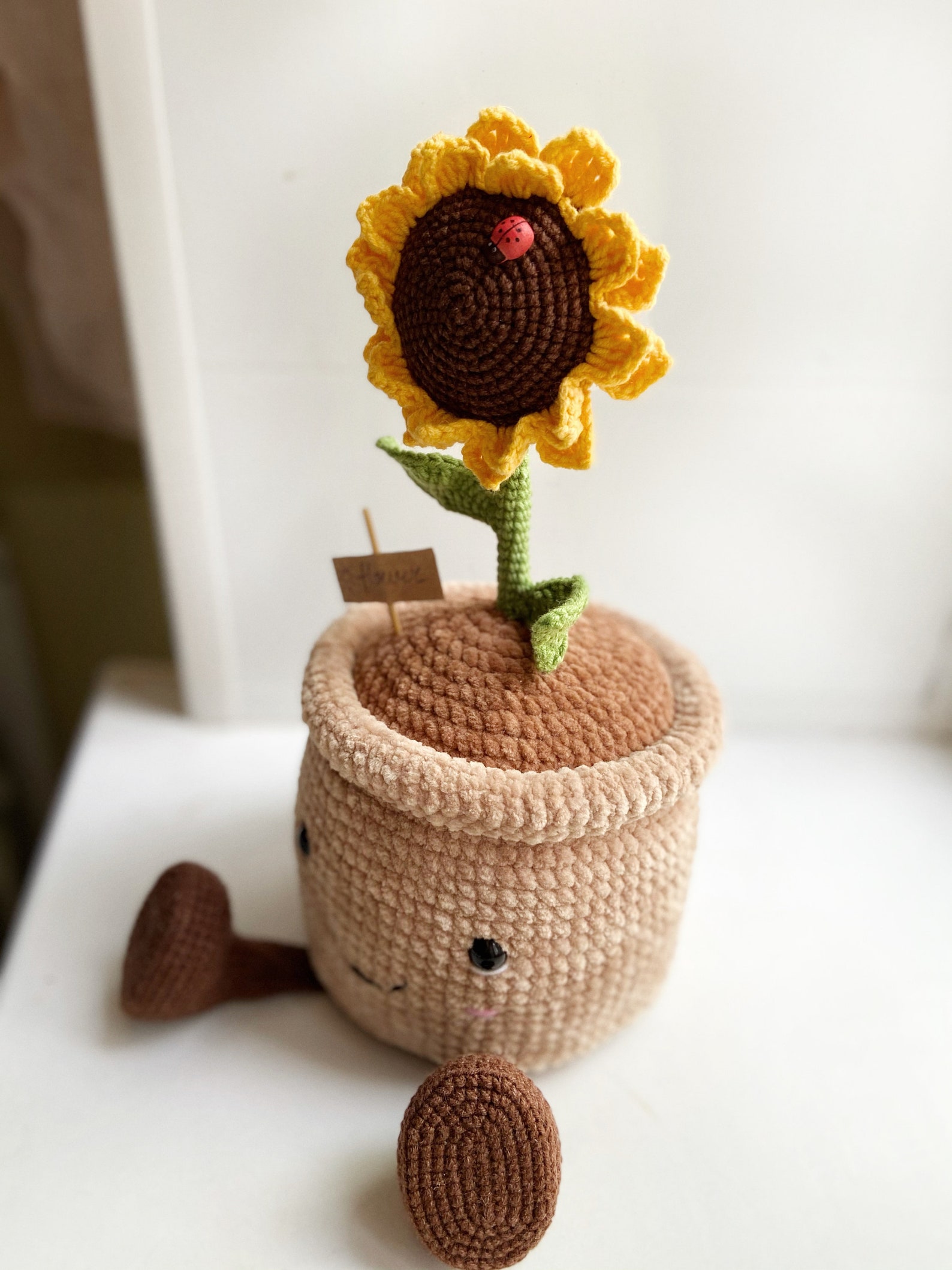 Flower in a Pot. Crochet Flower. Handmade Toy Flower. Plush | Etsy