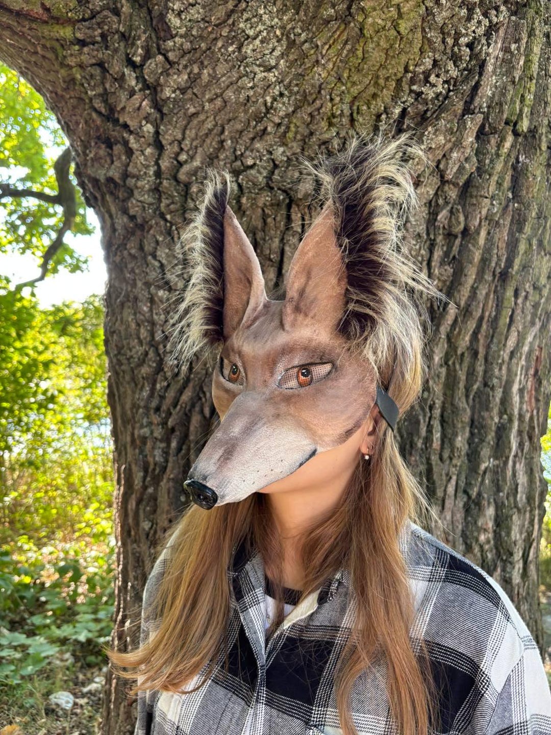 Therian Mask Coyote, Anubis God Cosplay Animal Spirit Mask, Furry ...