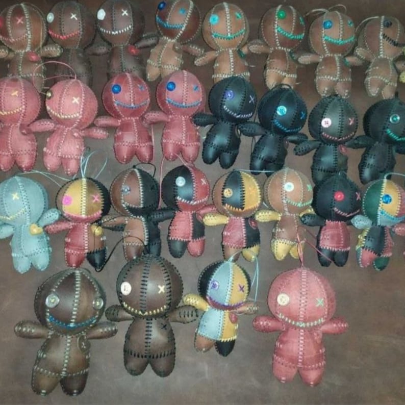 Creepy Doll Handmade Leather Voodoo Doll Scary Dolls Spooky Handmade ...