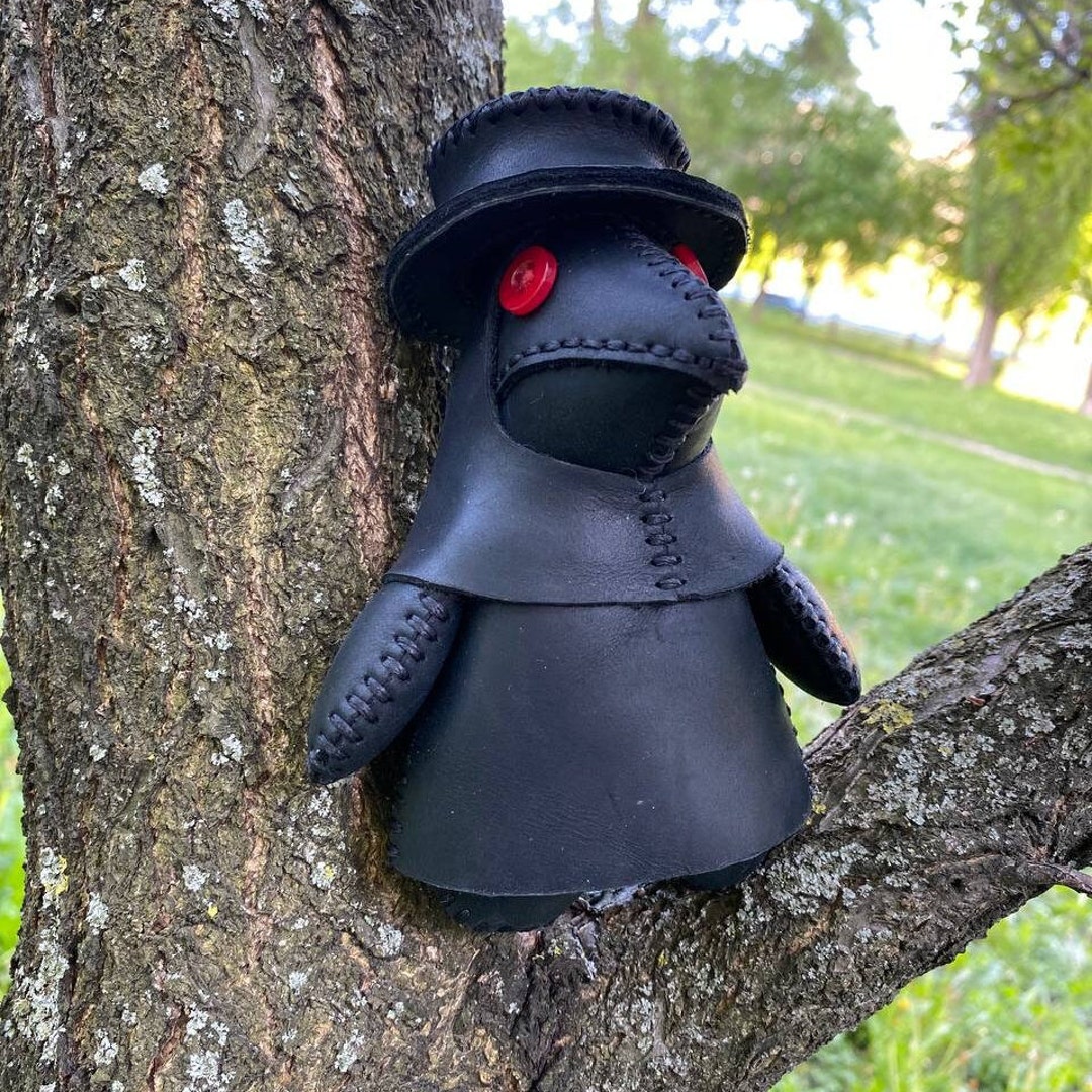 Plague Doctor Decoration Black Plague Doctor Doll Plush Plague Doctor ...