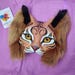 Cute Furry Animal Mask - Lynx Mask Therian Lynx Handmade Quadrobics ...