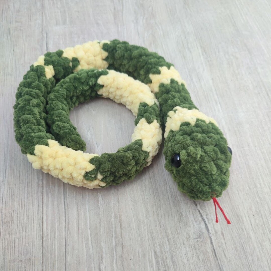 Snake Crochet Pattern, Unique Snake Plushie Instant Download PDF, 2025 ...