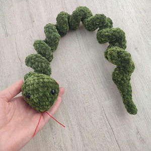 Crochet Guide Snake Pattern, Unique Snake Plushie Instant Download PDF ...