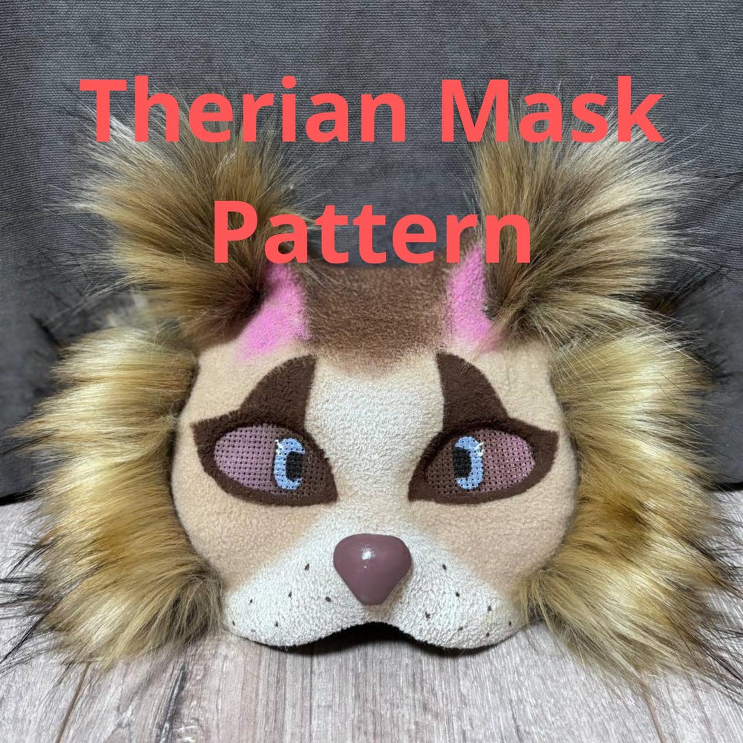 DIY Guide Therian Ears Tutorial Pattern Digital Template PDF Cosplay ...