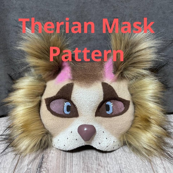 Therian Mask Template - Etsy
