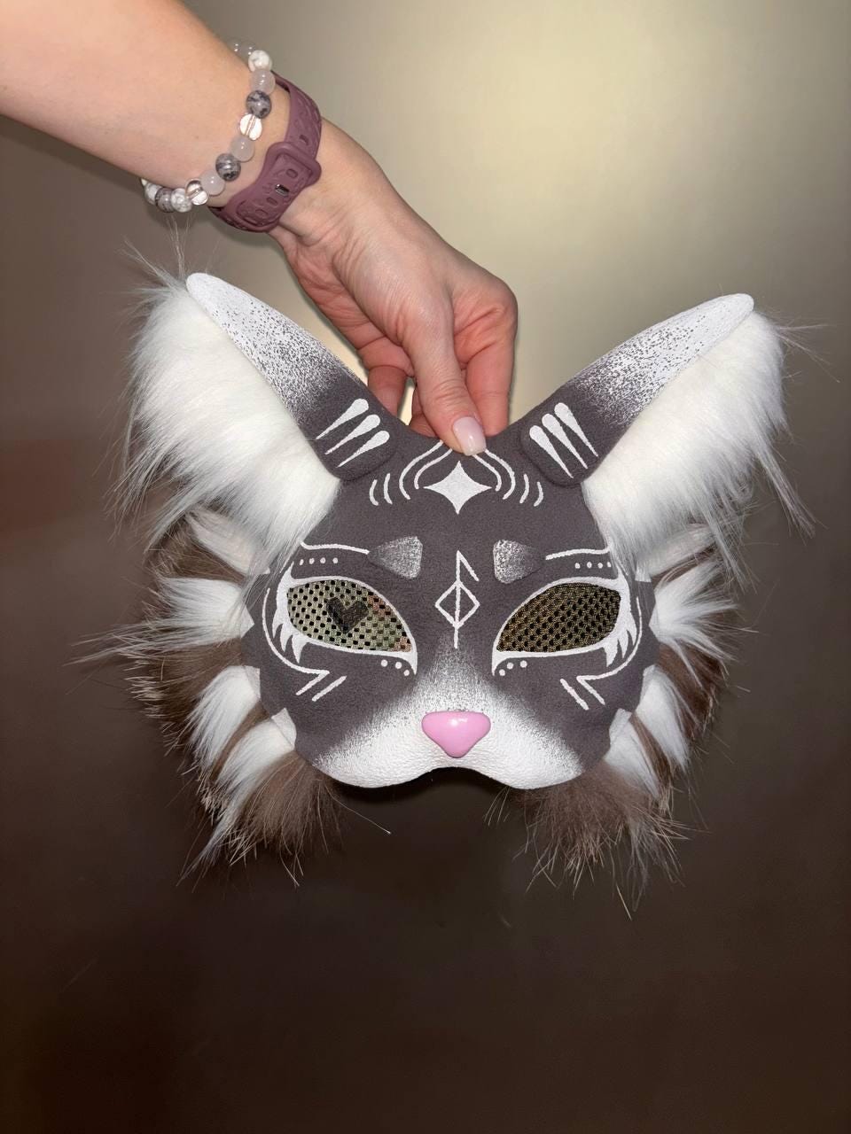 Unique Cosplay Masks for Quadrobics Therian Mask Сat With Green Eyes ...