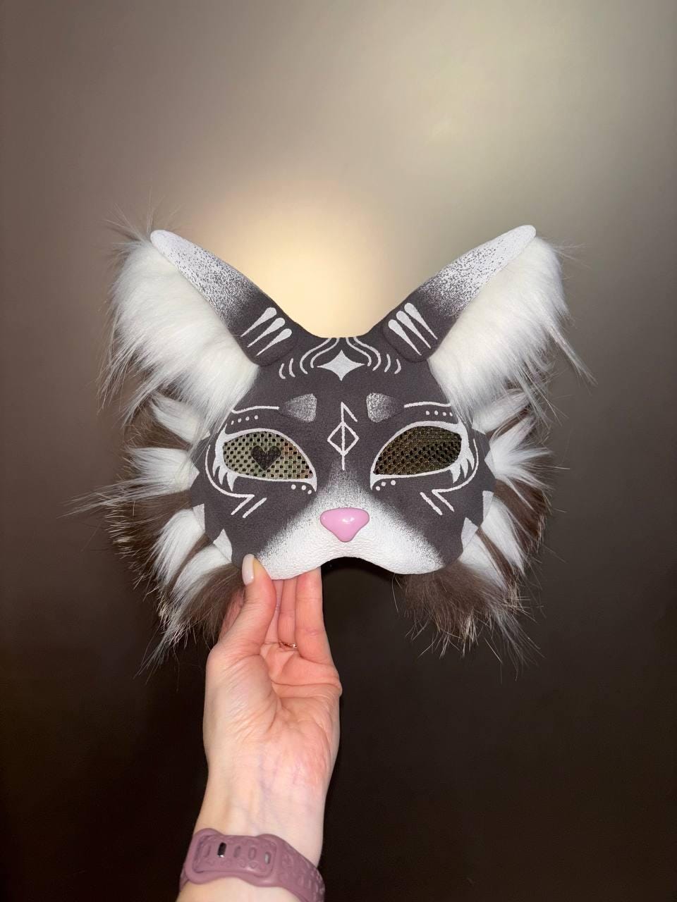 Unique Cosplay Masks for Quadrobics Therian Mask Сat With Green Eyes ...