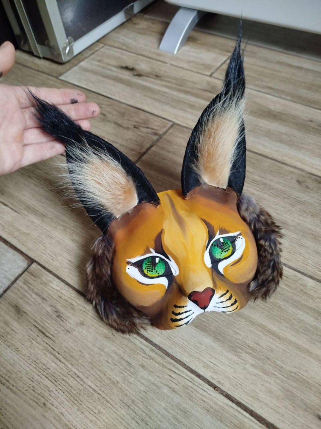 Caracal Therian Mask - Feline Animal Mask for Cosplay Therianthropy ...