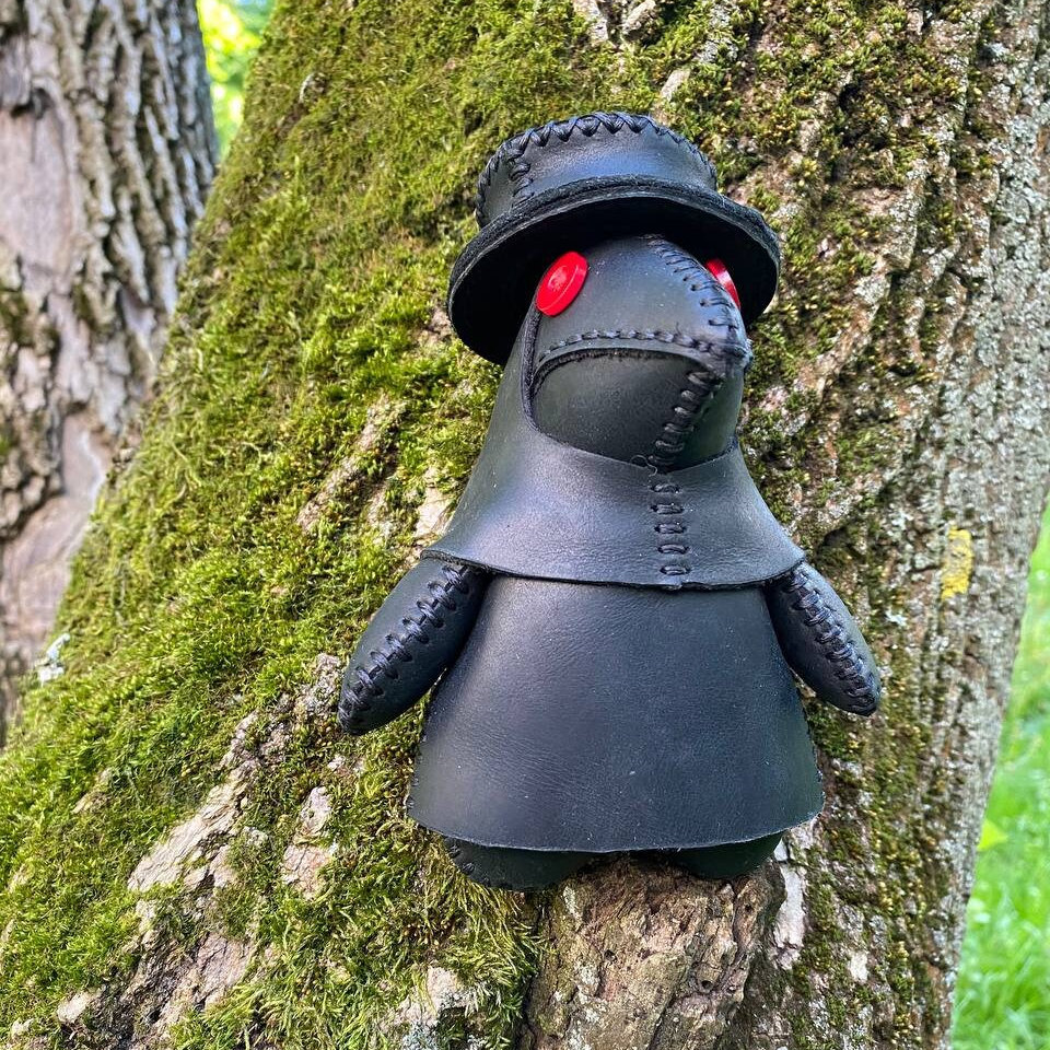 Plague Doctor Art Doll Creepily Cute Effigy Handmade Collectible ...