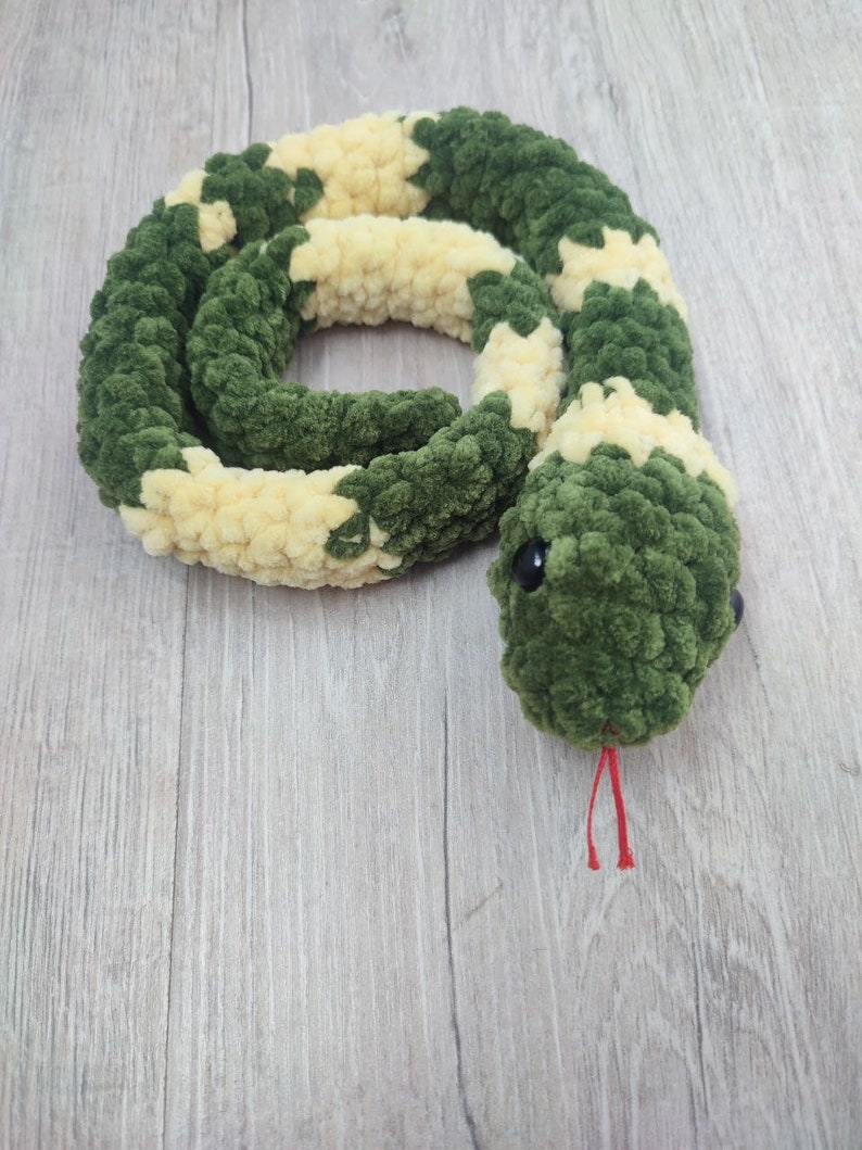 Snake Crochet Pattern, Unique Snake Plushie Instant Download PDF, 2025 ...