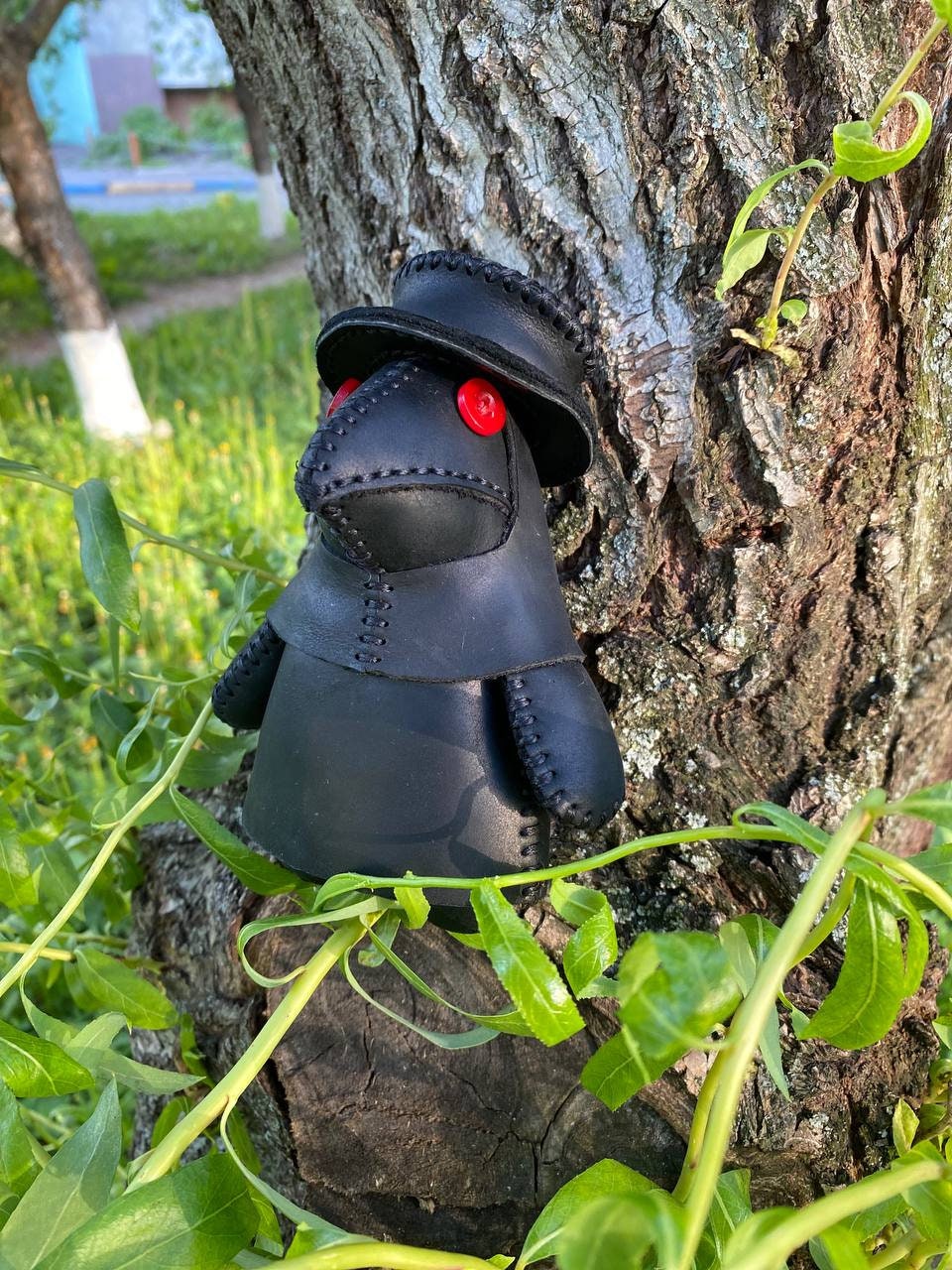 Gothic Friendship Gift: Plague Doctor Toy Handmade Present for Your ...