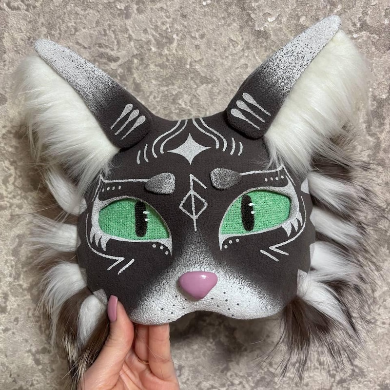 Therian Raccoon Mask - Etsy