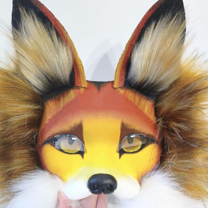 Cosplay Therian Fox Mask Perfect for Festivals and Events Therian Gear ...