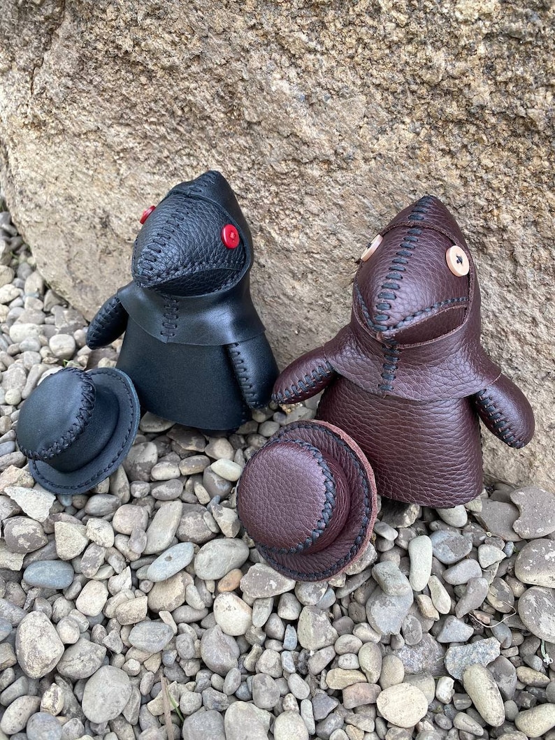 Plague Doctor Decoration Black Plague Doctor Doll Plush Plague Doctor ...