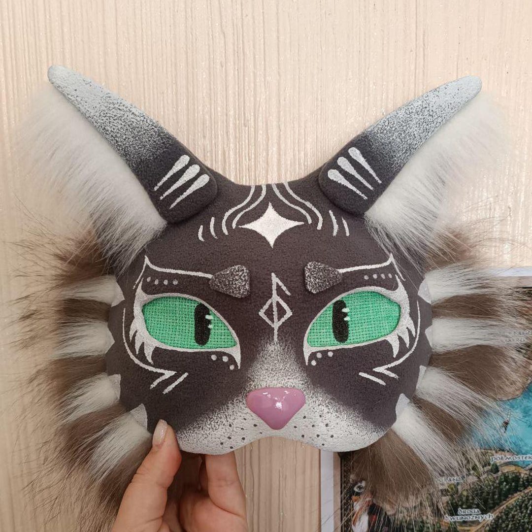 Unique Cosplay Masks for Quadrobics Therian Mask Сat With Green Eyes ...