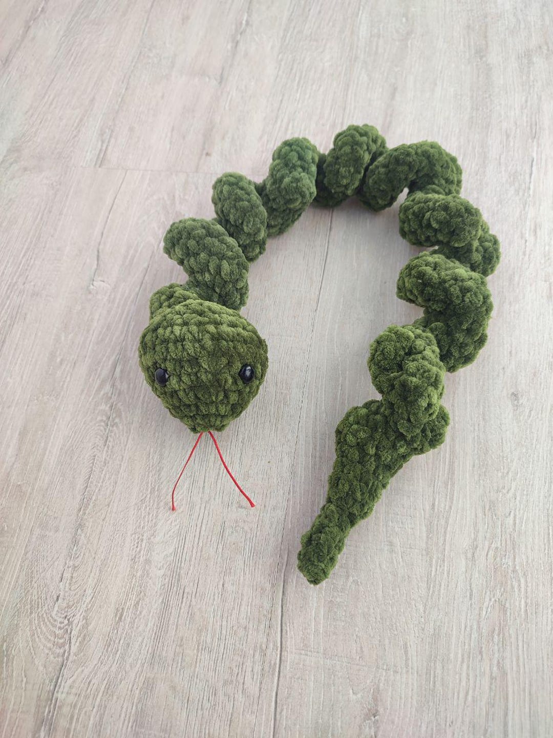 Crochet Guide Snake Pattern, Unique Snake Plushie Instant Download PDF ...