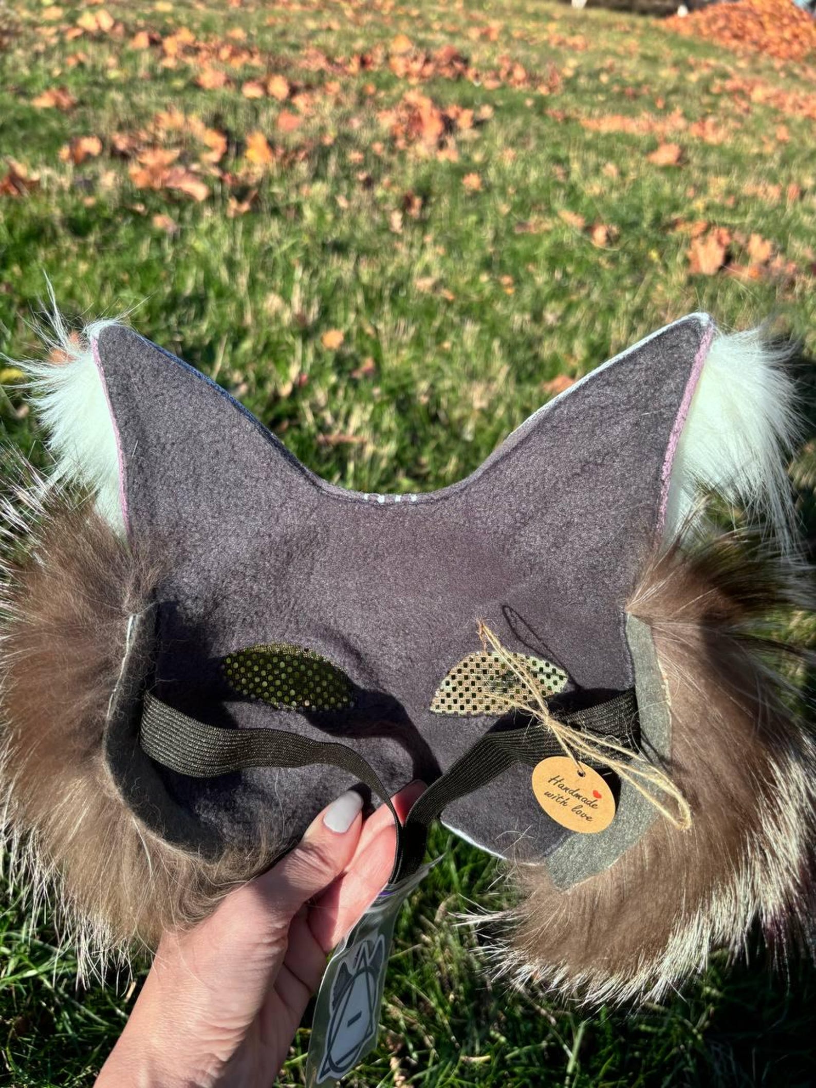 Norwegian Forest Cat Therian Mask Gray Tabby Therian Cat Mask Handmade ...