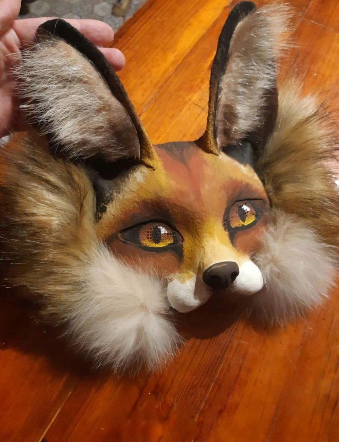 Therian Red Fox Mask Cosplay Quadrobics Furry Unique Animal Costume ...