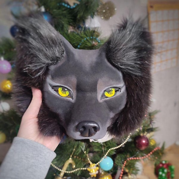 Realistic Wolf Therian Mask - Etsy
