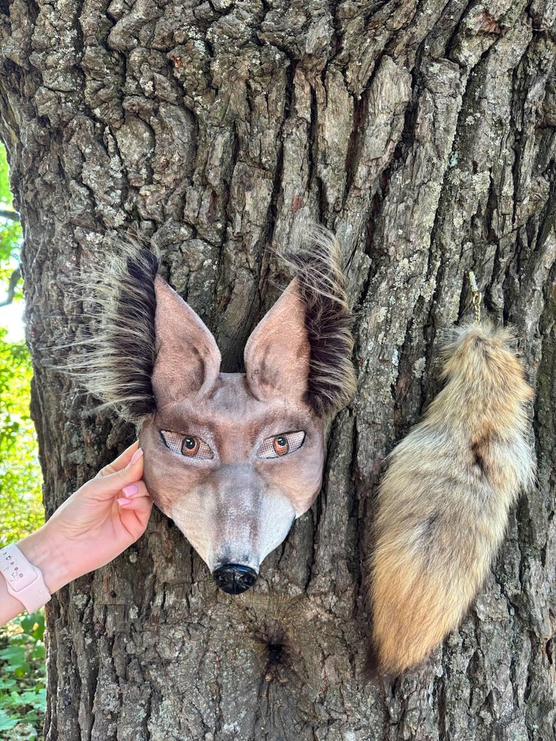 Therian Jackal Mask | Realistic Animal Mask | Anubis Inspired Therian ...