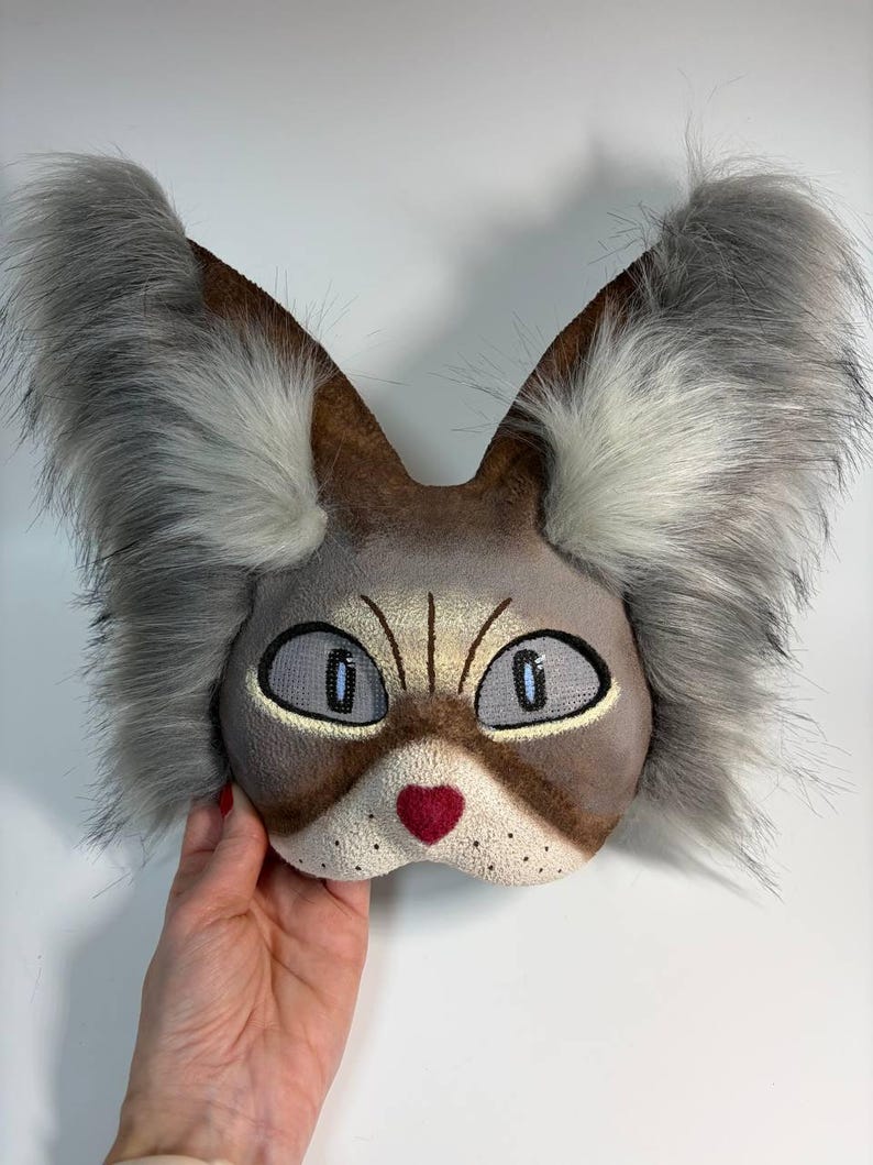 Therian Cat Mask – Realistic Feline Animal Mask, Handmade Cat Cosplay ...
