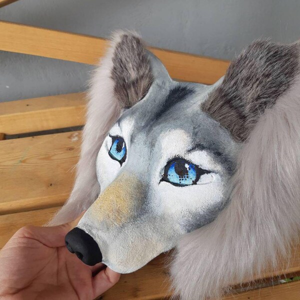 Realistic Wolf Mask - Etsy