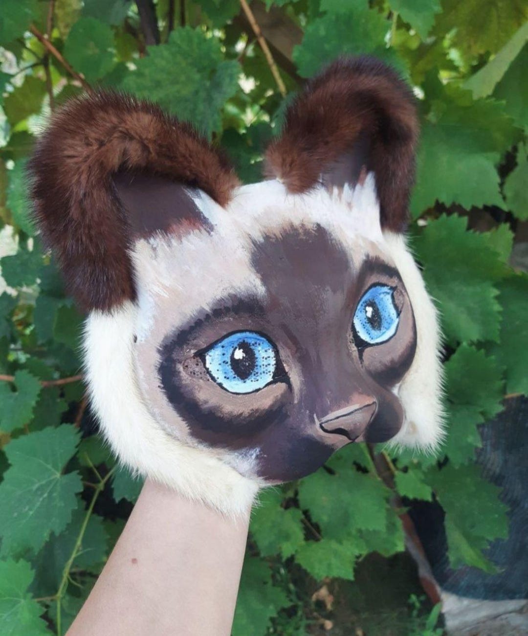 Fun Animal Masks Handmade Jungle Safari Party Masks, Ginger Cat Mask ...