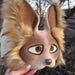 Border Collie Mask – Handmade Dog Mask for Cosplay, Therianthropy, and ...
