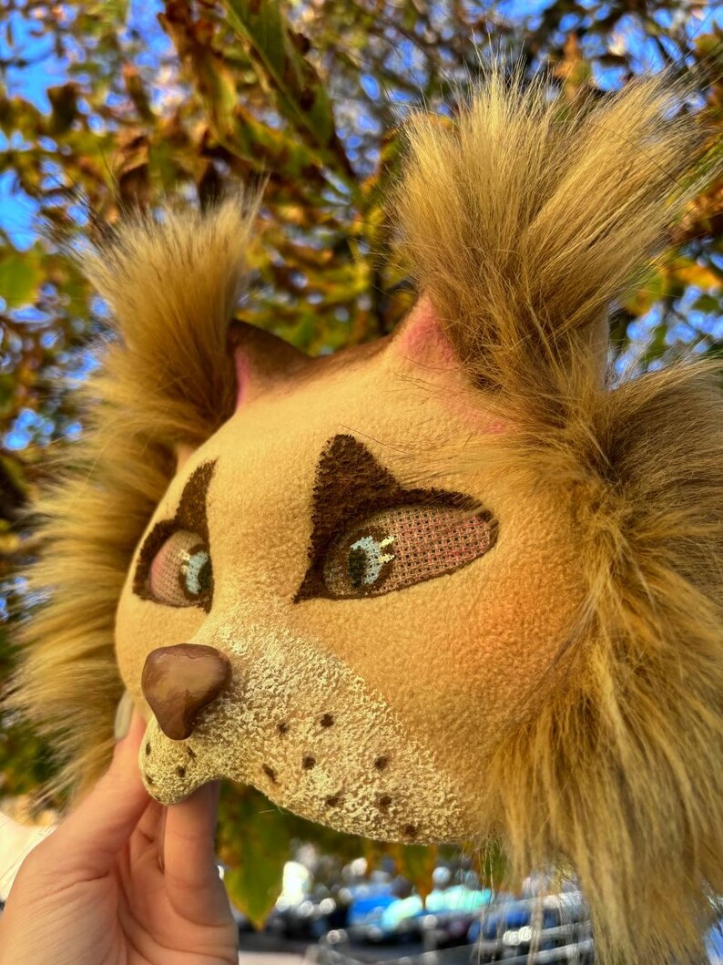 Artisan Crafted Lioness Mask Ideal for Furry Conventions & Cosplay ...