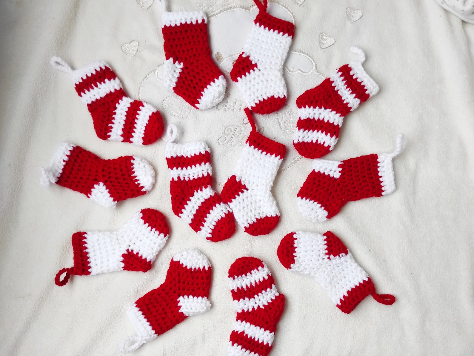 Christmas Mini Stocking Pattern, Crochet Pattern, Pdf Pattern ...