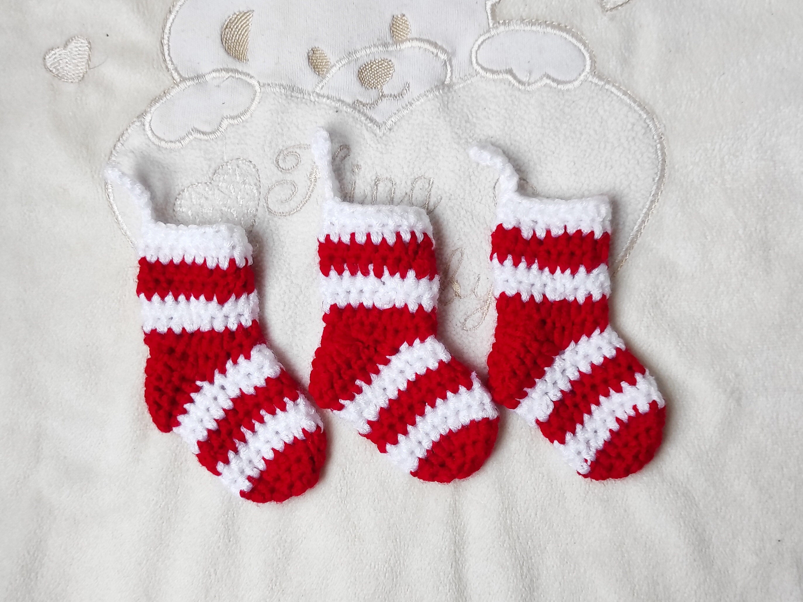 Christmas Mini Stocking Pattern Crochet Pattern Pdf Pattern - Etsy