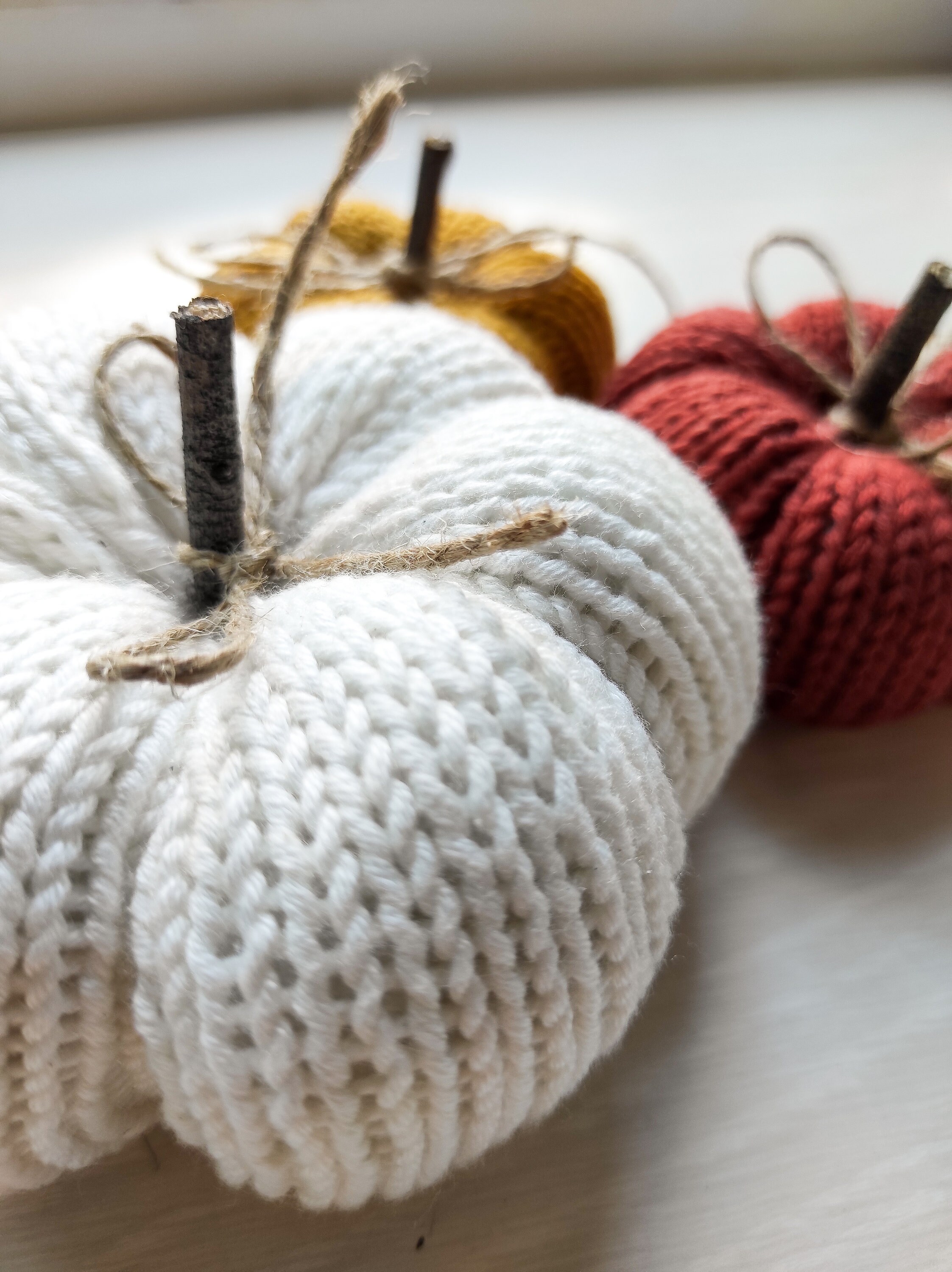 PDF Knitting Pattern, Knit Pumpkins, Diy Fall Decor - Etsy