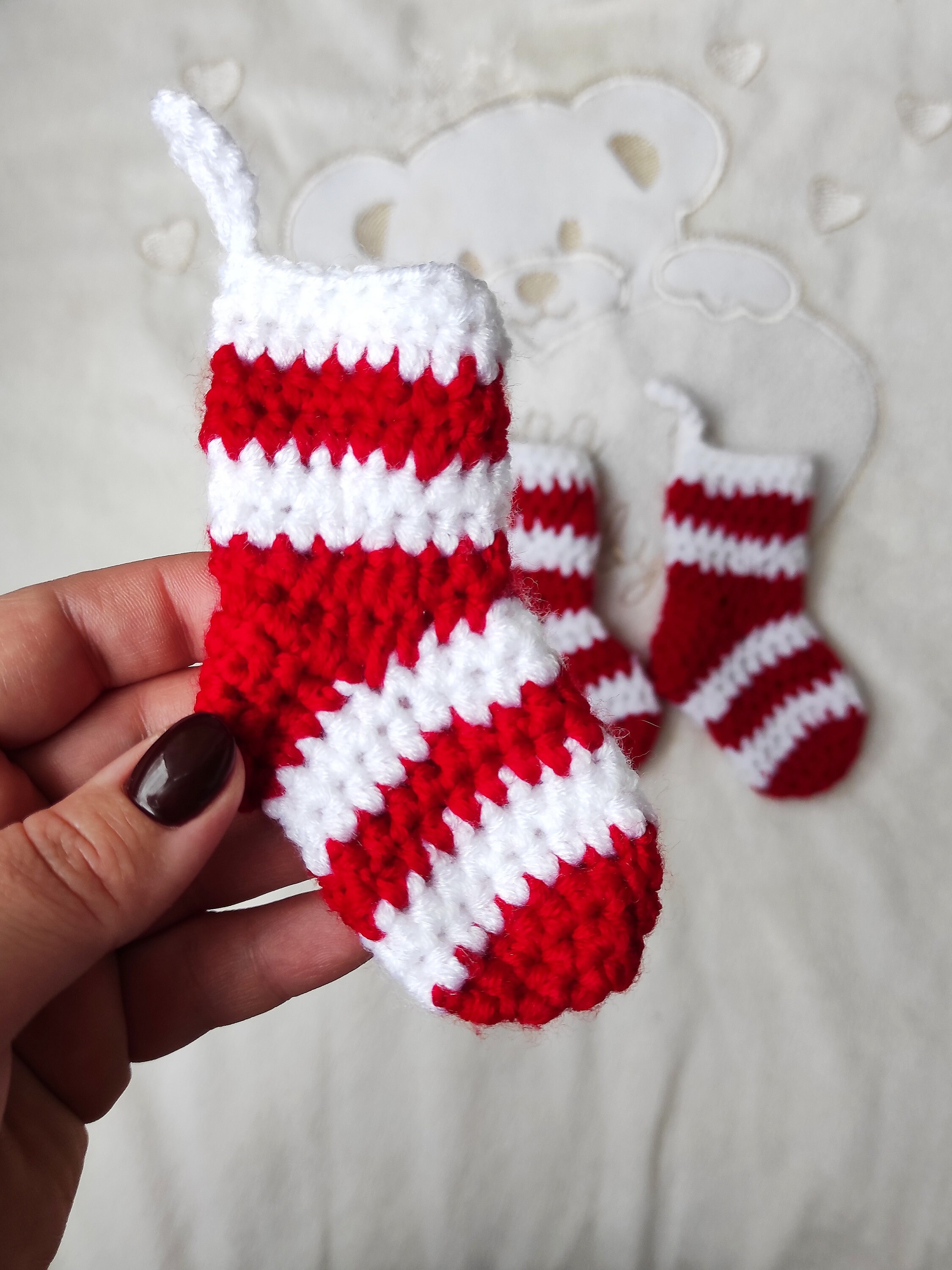 Christmas Mini Stocking Pattern, Crochet Pattern, Pdf Pattern ...