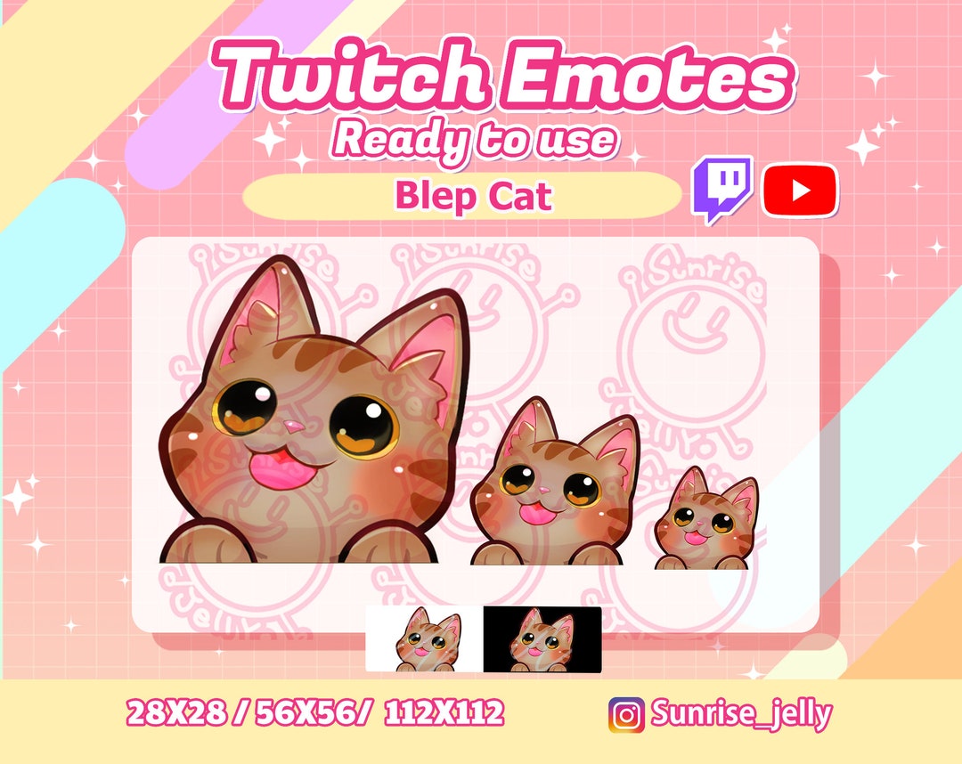 Twitch Emotes Blep Brown Cat / Tabby / Kitty / Cats / Twitch Emotes ...
