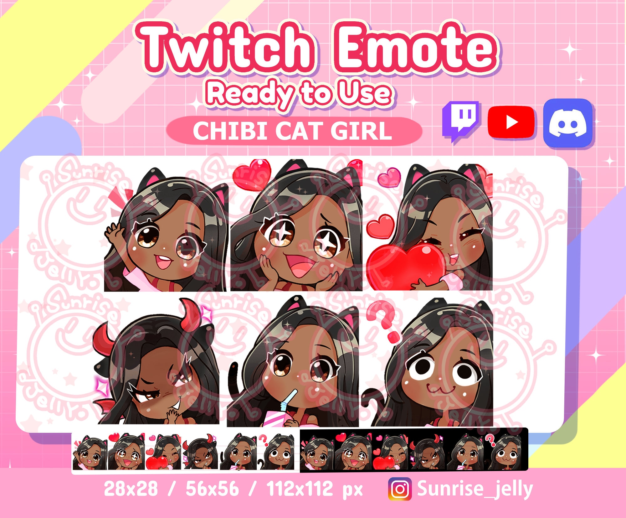 Art & Collectibles Drawing & Illustration custom emotes twitch emotes ...