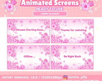 Animated Twitch Peach Stream Screens / Animation / Offline / | Etsy