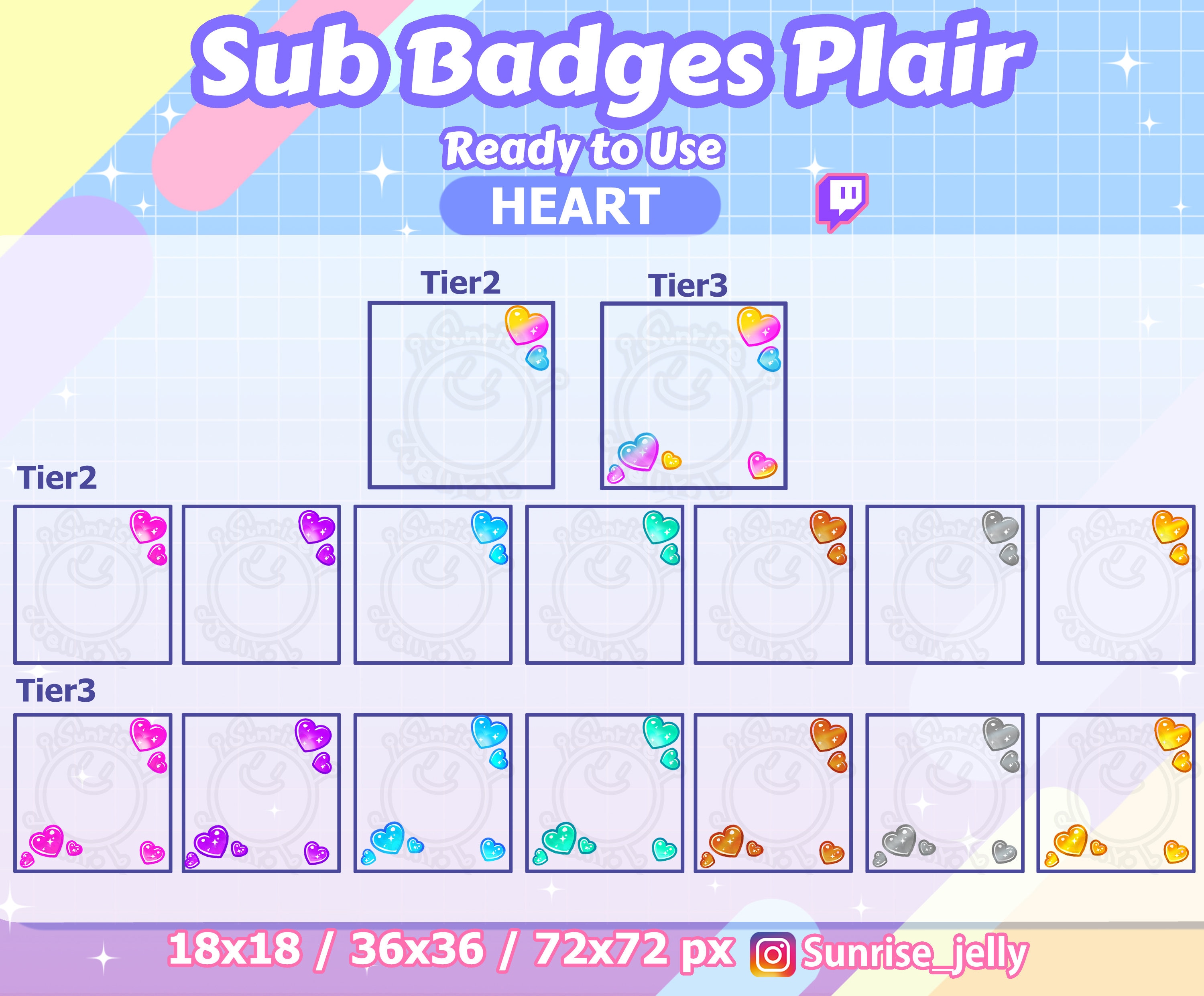 Drawing & Illustration Emote Bit Badges Twitch Sub Badge Flair Star ...